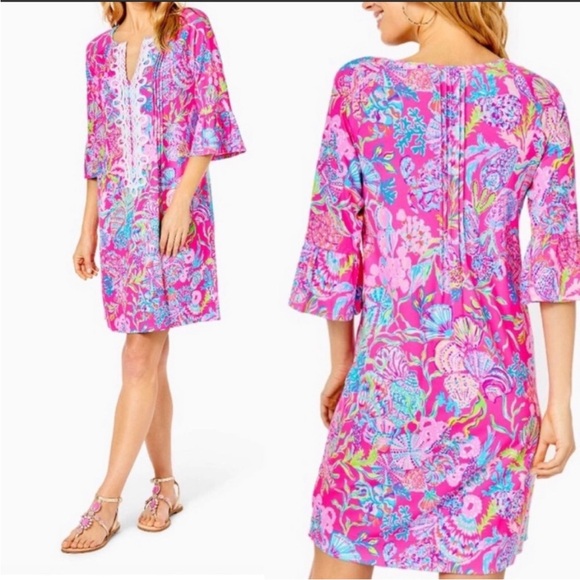 Lilly Pulitzer | Dresses | Lilly Pulitzer Krysta Tunic Dress In Pink ...